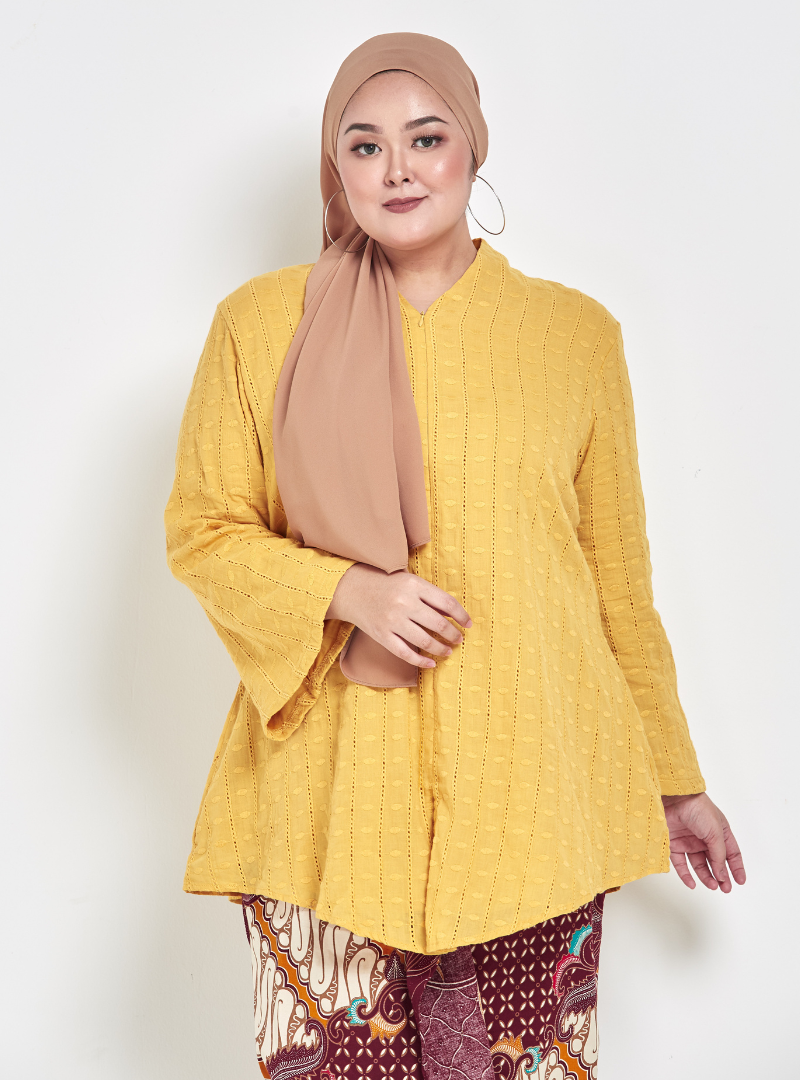 Samsiah Kebaya Top Only – CURVA FABULOUS